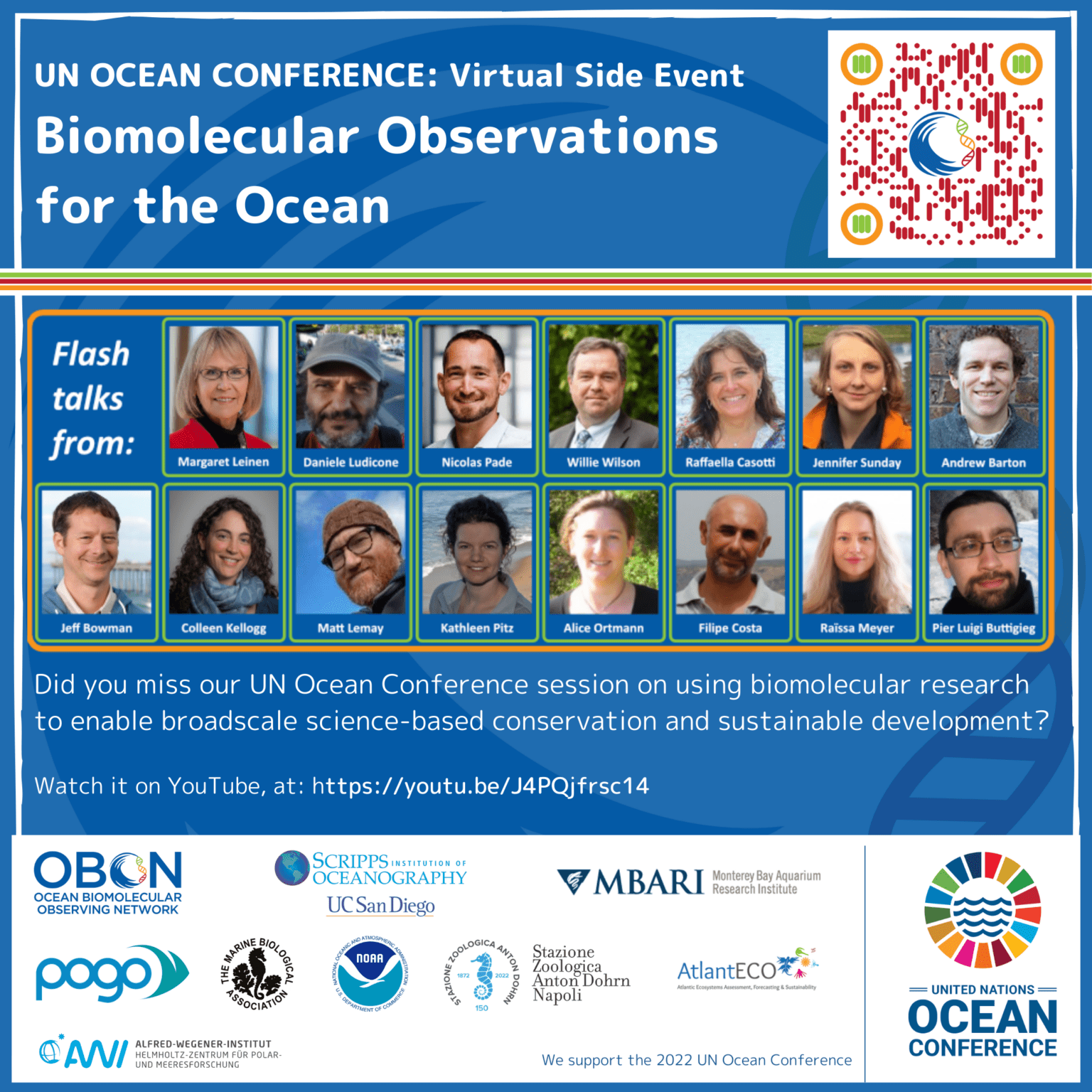 OBON’s new projects and UN Ocean Conference virtual side event ...